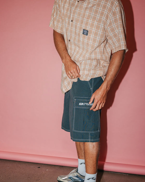 Rusty Commando Rippa Cargo Short Dark Sapphire