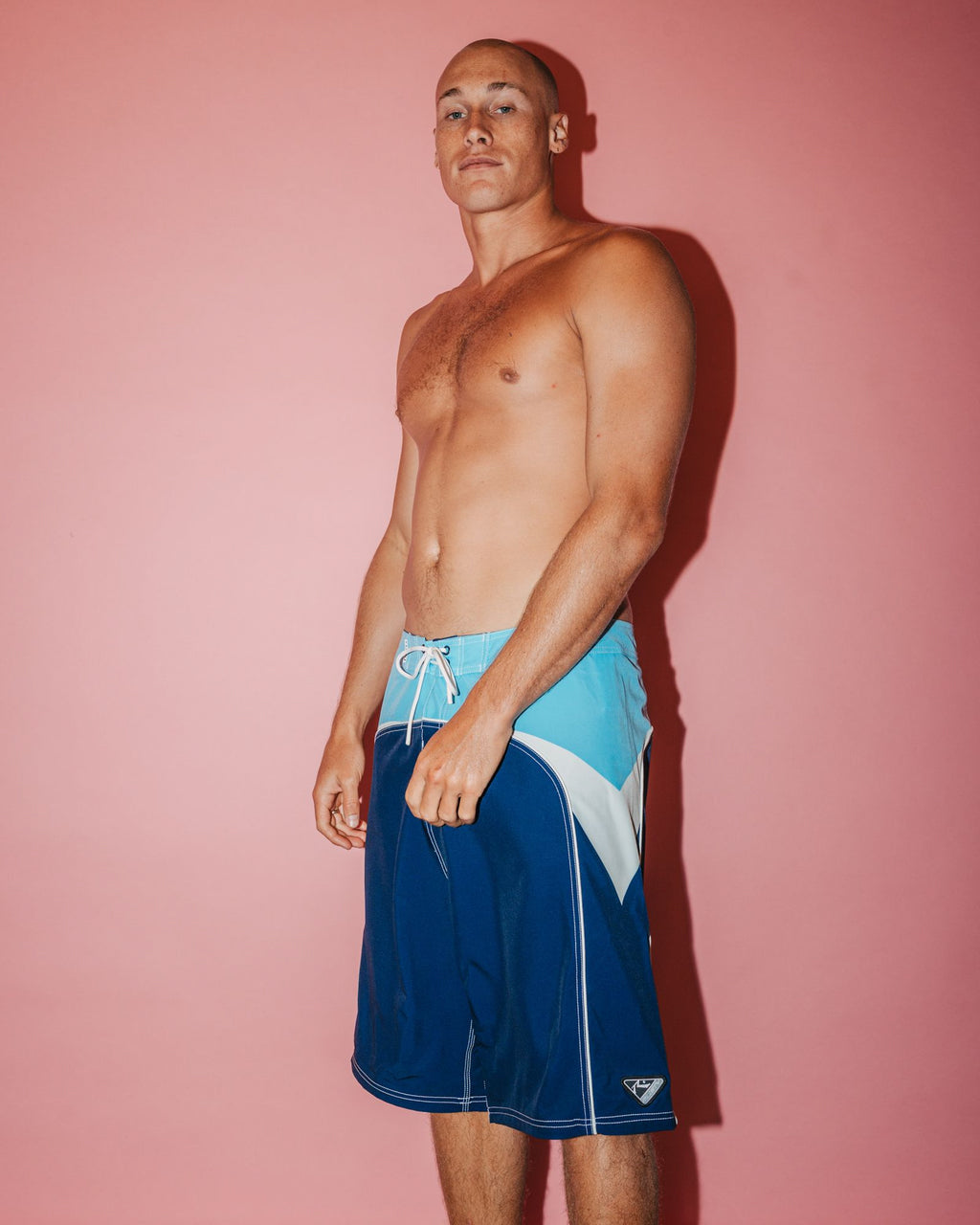 Rusty Straight Pipe Fixed Waist Boardshort Navy Blue 1