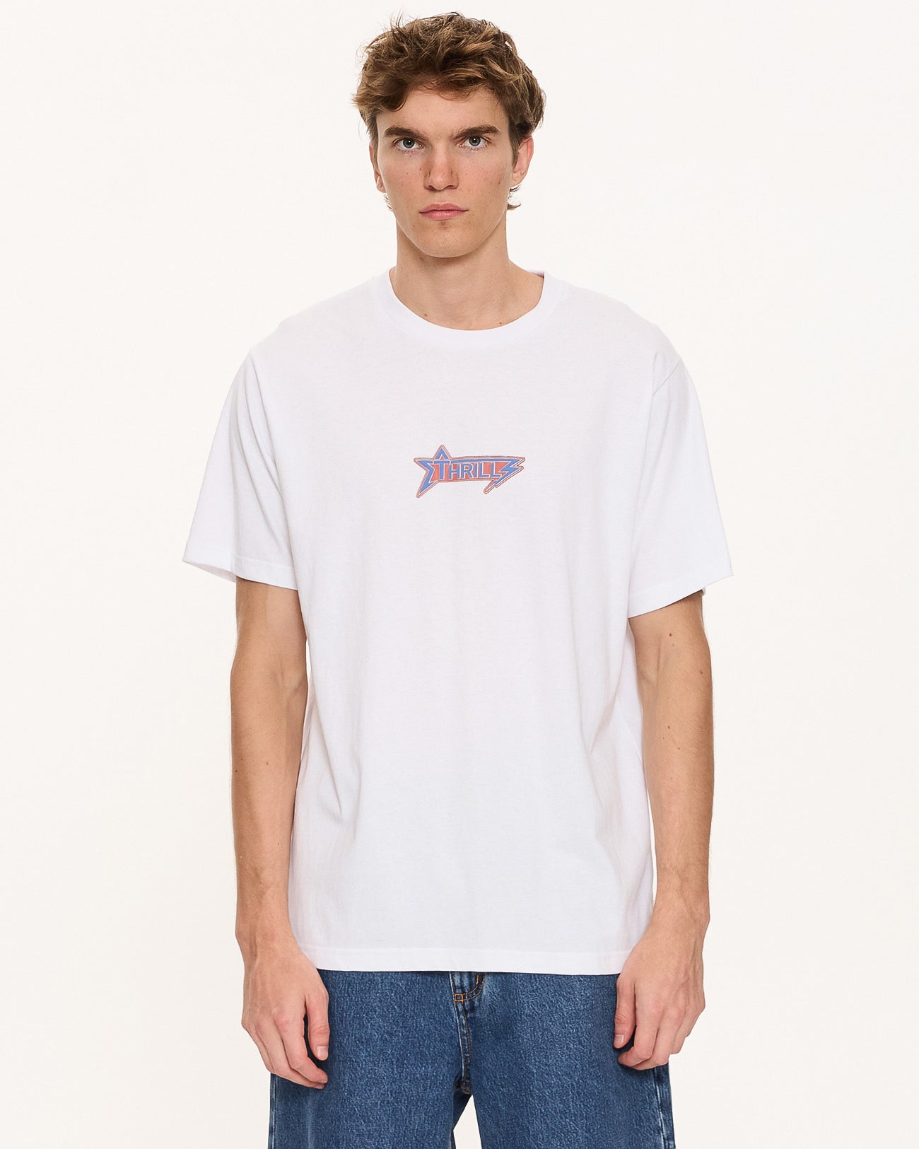 Thrills Heavy Static Merch Fit Tee White